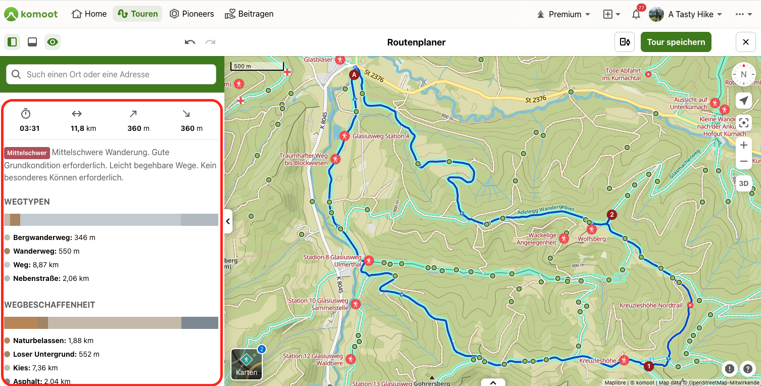 Komoot Routenplanung – Die besten Tipps für deine Touren